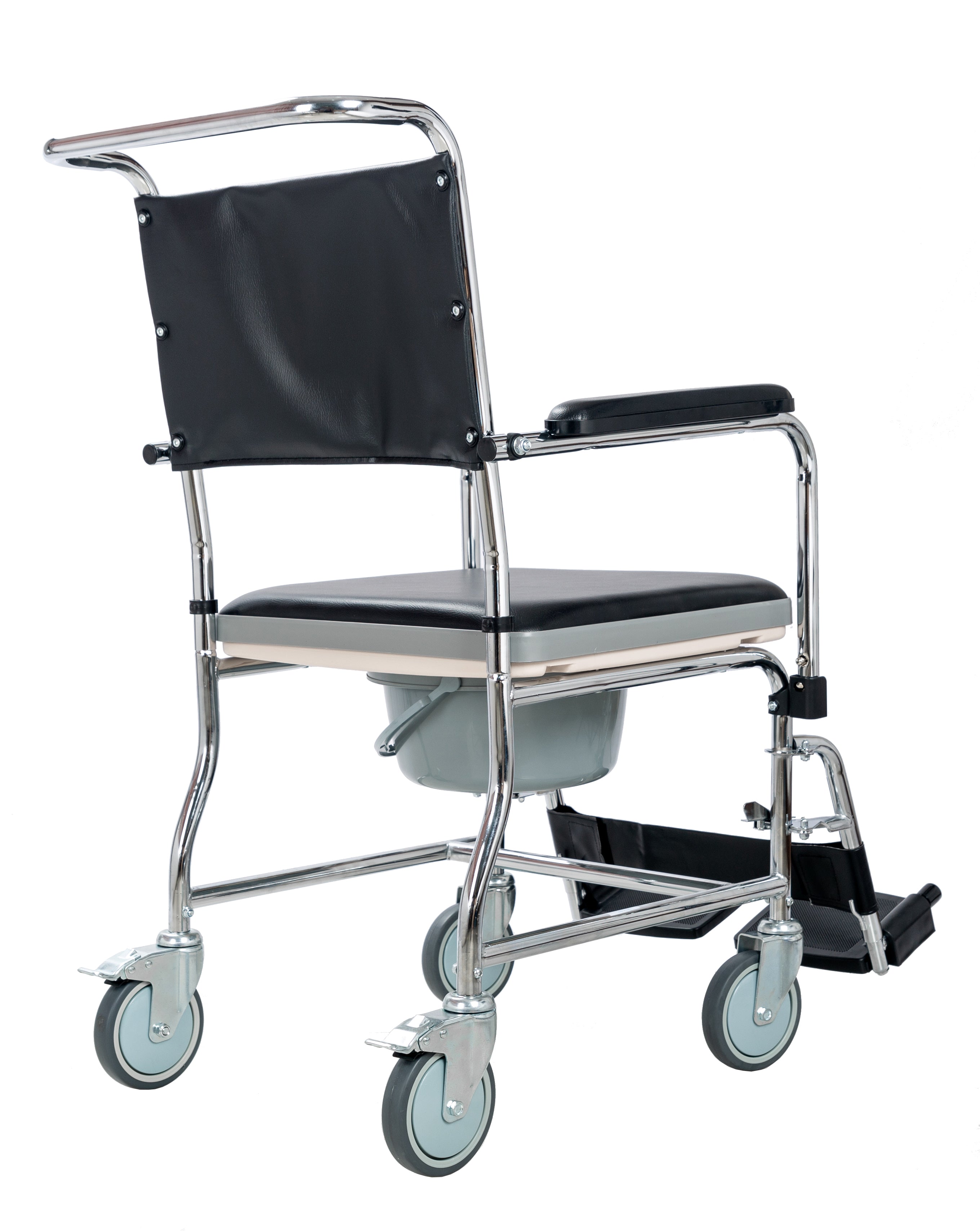 Steel Commode with Wheels