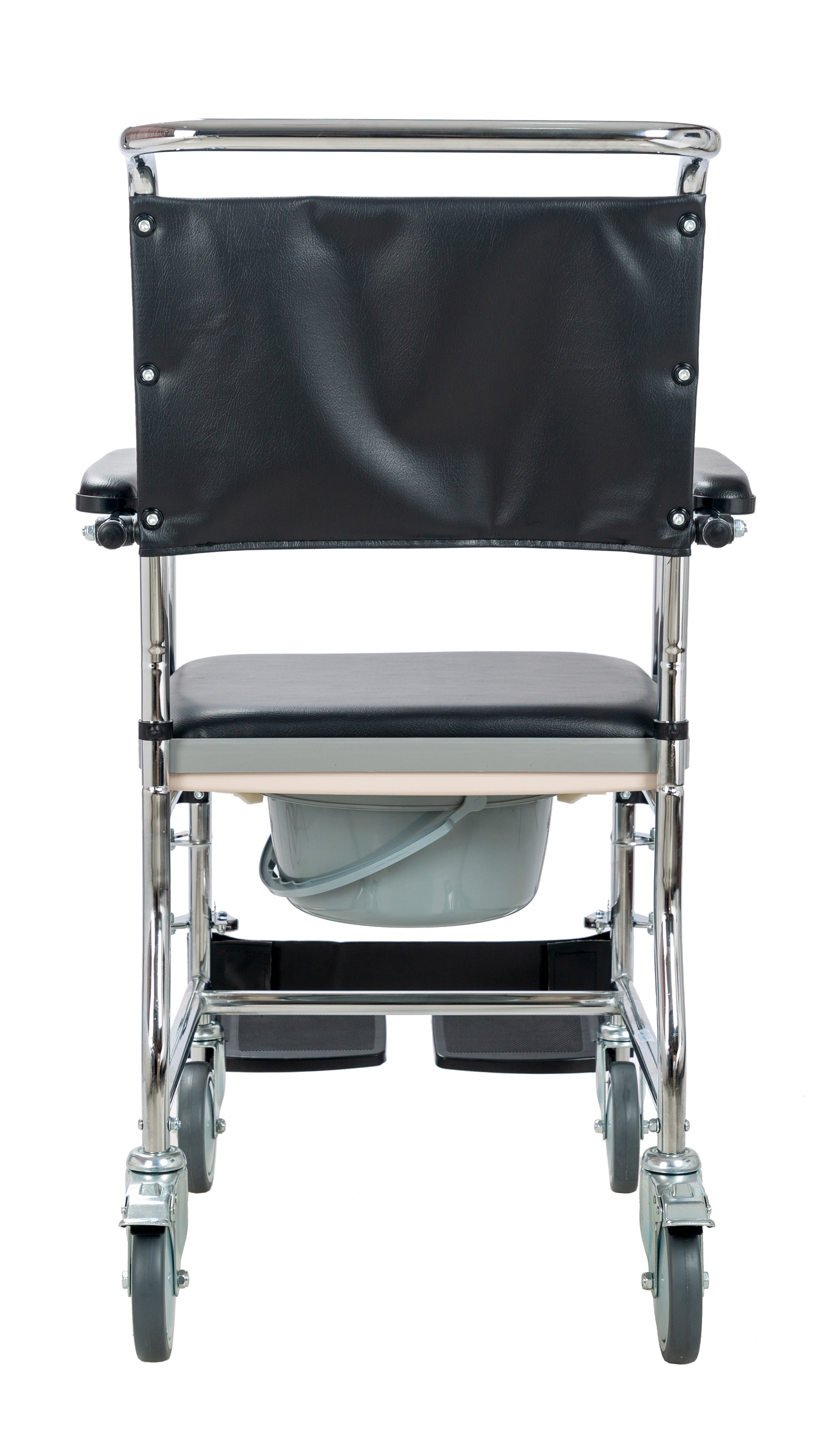 Steel Commode with Wheels